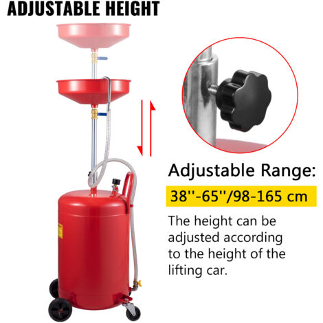 VEVOR Tanque de Drenaje de Aceite Usado 80 L Contenedor de Drenaje de Aceite portátil Drenaje ...