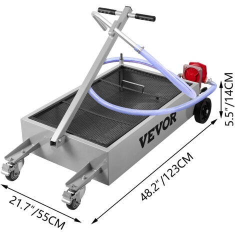 VEVOR Bandeja de drenaje de aceite tanque de drenaje de aceite 15 galones bandeja de drenaje de ...