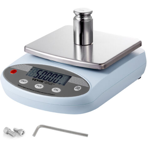VEVOR Báscula Analítica Digital 2000g x 0,01g Báscula de Laboratorio de ...