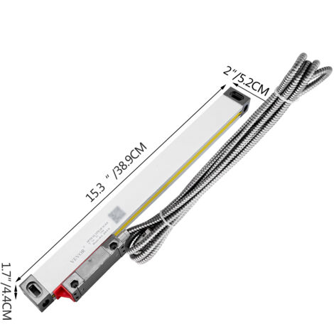 VEVOR Codificador Lineal 2500MM Escala Lineal para Máquina Fresado Torno con Accesorio Escala ...