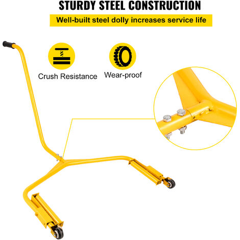 VEVOR Carro de Montaje de Ruedas con Capacidad de 204 kg, Carro Dos ...