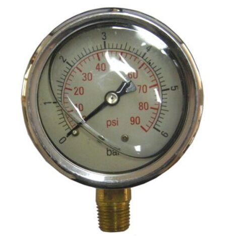 0 - 40 bar - 1/4 - diam. 63 mm - manometro glicerina per misurazione pressione 1500040