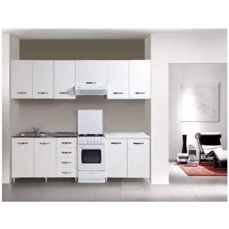 Base commode cuisine 40x50x85 cm en bois frêne blanc avec quatre ...