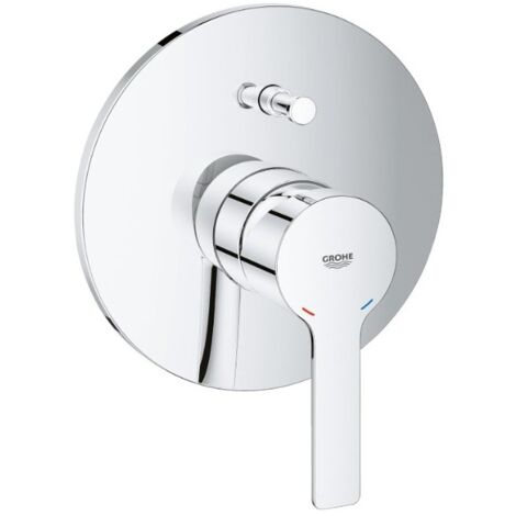 Mitigeur bain/douche à encastrer en laiton chromé - Grohe Lineare - Con ...