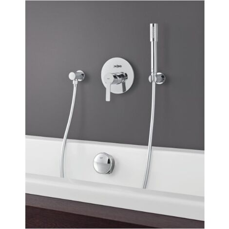 Mitigeur bain/douche à encastrer en laiton chromé - Grohe Lineare - Con ...