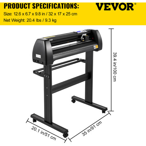 VEVOR Vinyl Schneideplotter Max. Einzug 720 mm Folienschneider ...