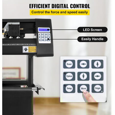VEVOR Vinyl Schneideplotter Max. Papiereinzug 870 mm, Folienschneider ...