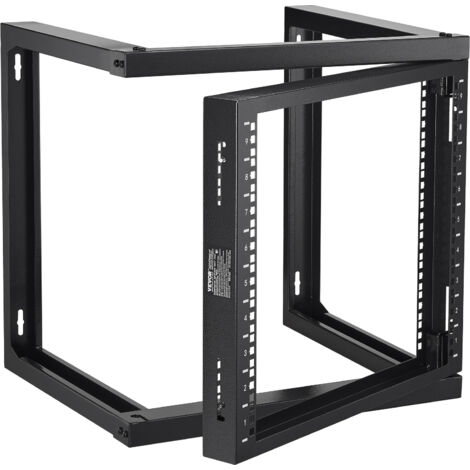 VEVOR 9U-Rack zur Wandmontage, 150 lbs/68,04 kg maximale Tragkraft ...