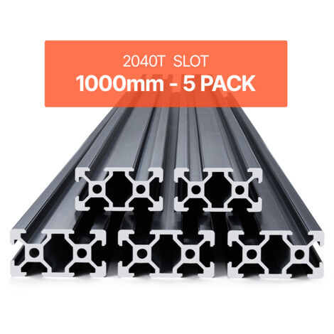 VEVOR 5er Set Aluprofil 1000 mm T-Nut 2040 Aluminium-Strangpressprofil ...