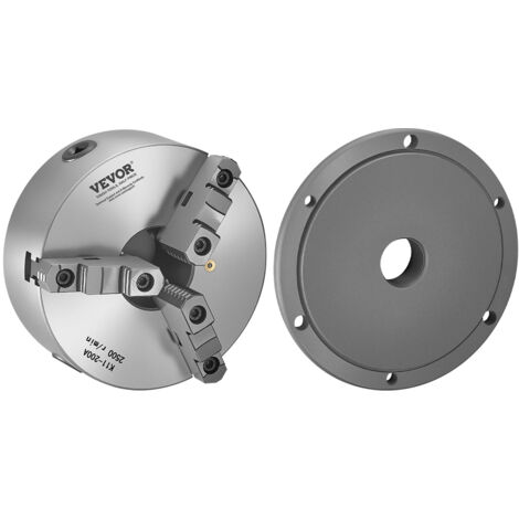 VEVOR 3-Backen-Drehfutter, φ200 mm, Spannfutter mit 57,15-mm-8-Gewinde ...