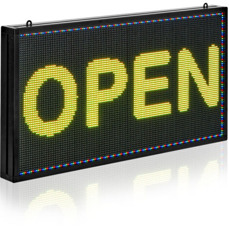 VEVOR programmierbare LED Zeichen P10 Vollfarbe flexibles digitales ...