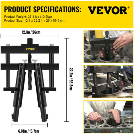 VEVOR Universal Zylinderabzieher PT-6400-C / M50010-B / 3376015 ...