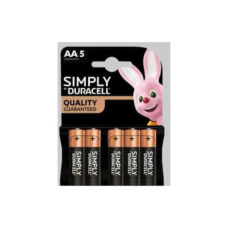 PILE 'SIMPLY' STILO blister 5 pezzi