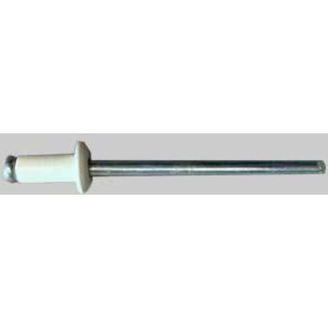 RIVETTO A STRAPPO 'BIANCO PERLA' mm 4,0x8 - Conf. 100 pezzi. Prezzo per Confezione.
