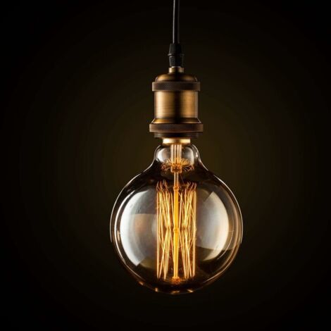 (4 Pack Ampoules Incandescentes) Globe G95 Vintage Edison Bulb Set, 40W ...