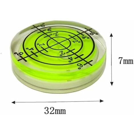 Niveau à bulle 6x, niveau Bullseye rond 32x7mm pour trépied ...