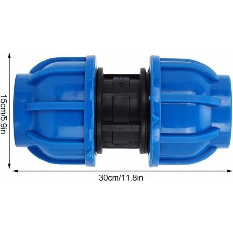 4Pcs PE Connecteur Droit En Plastique 32mm à 32mm Adaptateur De Tuyau D'eau Raccord Droit ...