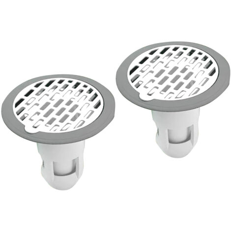 (Paquet de 2, gris) Drain de sol de plomberie de cuisine salle de bains ...