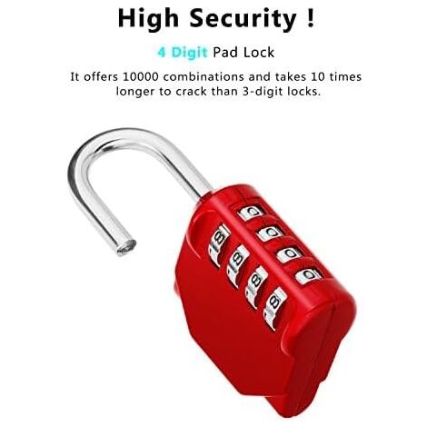 Cadenas Code Casier, Cadenas Code 4 Chiffres Pour Vestiaire Sport ...