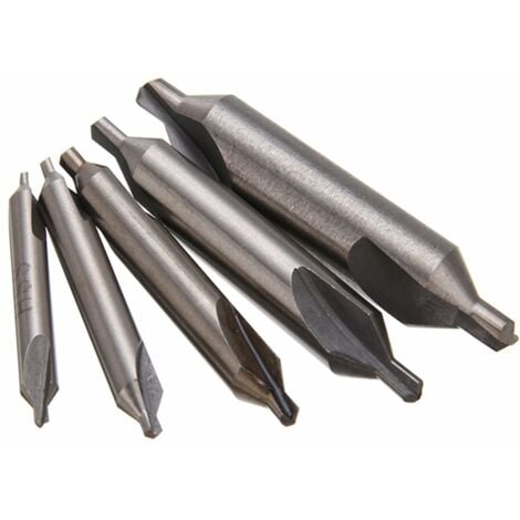 Foret a Centrer 5 Pièces Kit de Forets à Centrer 60 degrés en Métal ...