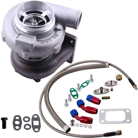 GT30 GT3037 GT3076 Turbo turbine 500HP 0.82 A/R + Oil Drain Return FEED ...