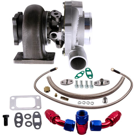 GT30 GT3037 GT3076 Turbo turbine 500HP 0.82 A/R + Oil Drain Return FEED ...