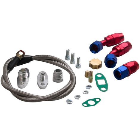 GT30 GT3037 GT3076 Turbo turbine 500HP 0.82 A/R + Oil Drain Return FEED ...