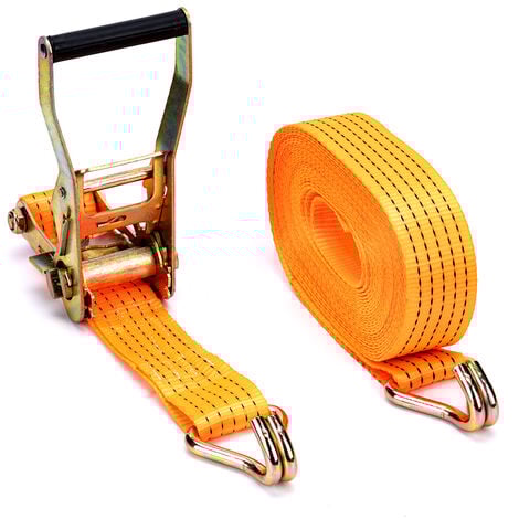 10x professional ratchet lashing strap lashing straps 2-part. 5t 5000kg 8m