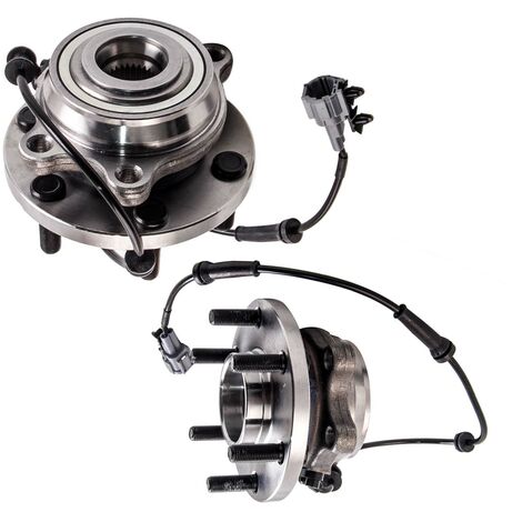 2x Moyeu+Roulement De Roue for Nissan Pathfinder R51 2.5 dCi 4WD 40202 ...