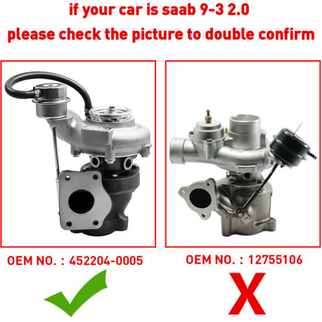 Turbo Chra Gt17 Gt1752 Turbocharger for Saab 9-3 2.0l 9-5 2.3l 452204-0005