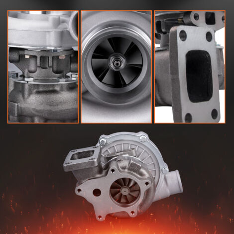T3 T4 t04e Turbo Charger 0.5 A/R 0.63 T04E w/ oil inlet Line & feed ...