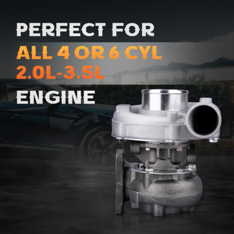 T3 T4 t04e Turbo Charger 0.5 A/R 0.63 T04E w/ oil inlet Line & feed ...