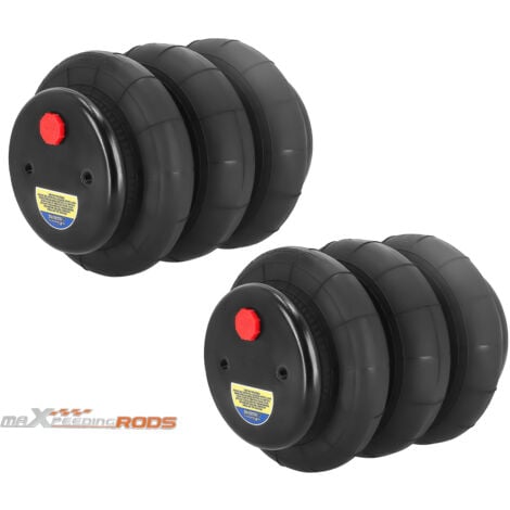 2x Suspension ressorts pneumatiques Sac triple 2600 lbs 1/2-14NPT ...