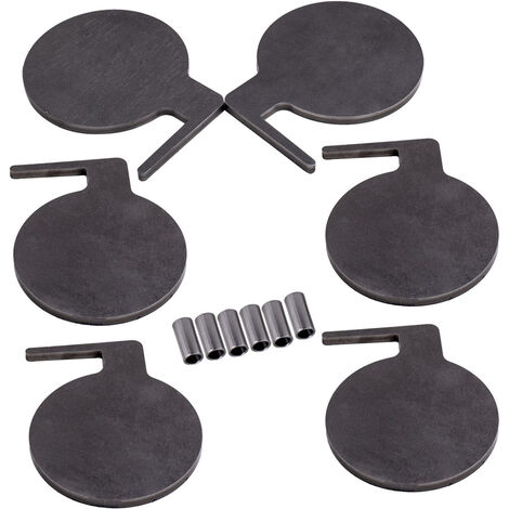 Q235 Steel Plate Dueling Tree Steel Target 6pcs 6 x 3/8inch Pads DIY ...