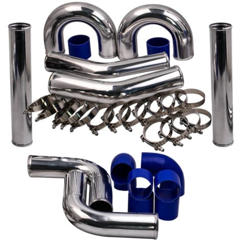 3" 76MM TUYAU TUYAUTERIE UNIVERSAL ALUMINUM INTERCOOLER TURBO PIPING ...