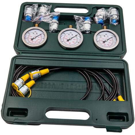 3 Gauges Hydraulic Nitrogen Accumulator Charging System Pressure Gauge ...