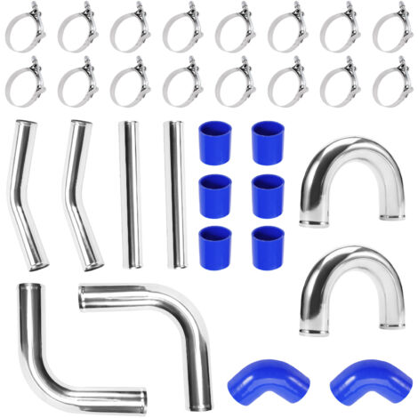2.5" 63.5mm UNIVERSAL 8 PIECE ALLOY ALUMINIUM TURBO INTERCOOLER PIPE KIT