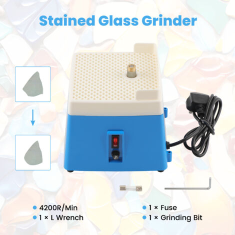 Stained Glass Grinder Diamond 220V Automatic Art Grinding Tool for Mini ...