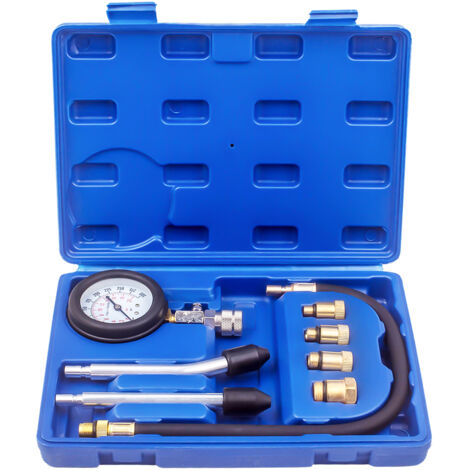 PETROL ENGINE COMPRESSION TESTER GAUGE TOOLS Cylinder Leakage Test Kit