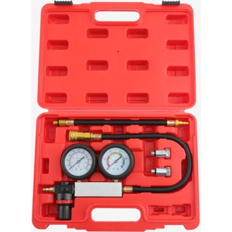 Engine Compression Cylinder Leakage Leakdown Detector Tester Kit 10mm ...