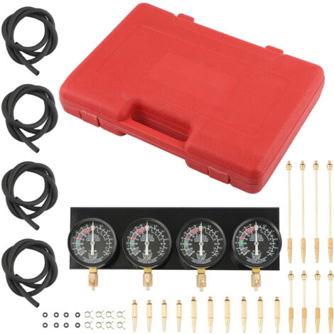 Motorcycle Carb Carburetor Vacuum 4 Synchronizer Gauges Tool Balancer ...