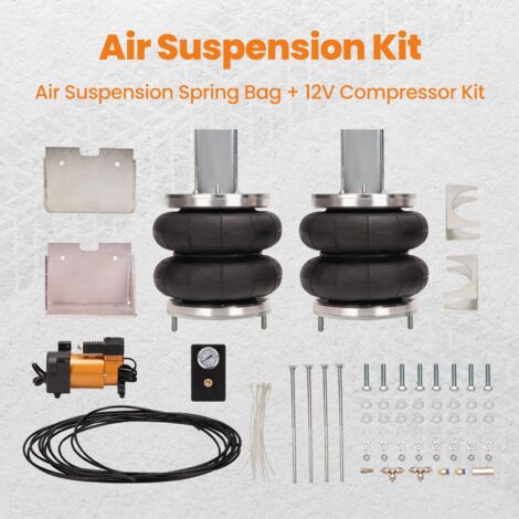 Air Suspension Spring + 12V Compressor Kit for Iveco Daily 35s 75 PSI