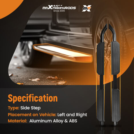 Step Rail Side Step Running Board for Land Rover Defender 110 4Dr 20-23 ...