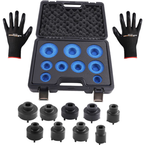 Special Socket Set for Internal Lock Nuts 1/2" 3/4" Drive 4 Pin Groove ...