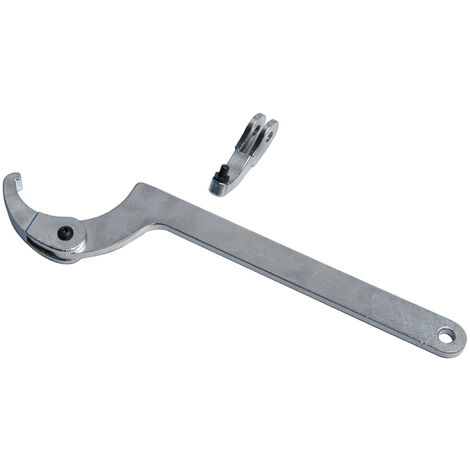 8pc Adjustable Hook & Pin Wrench Set, C Spanners For Suspension 35-120mm