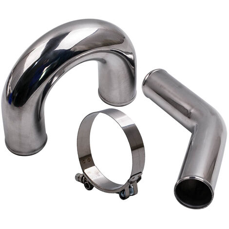 Universal 3 Inches 3" 76mm Intercooler Turbo Pipe Kit Aluminum Silicone ...