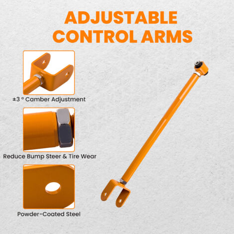 Pair Adjustable Rear Lower Camber Control Arms Set For BMW E36 E46 E83 ...
