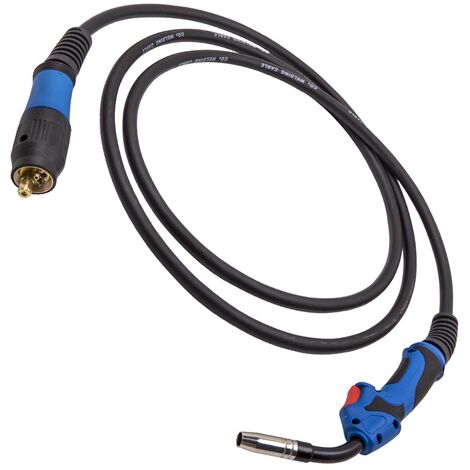 MB15 4M MIG Welding Torch Euro Connector Gun Gas Gasless Conversion for ...