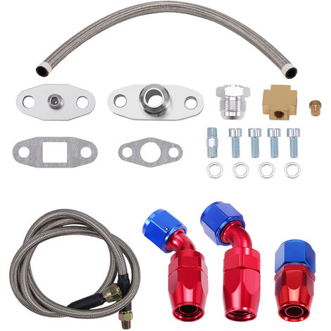 T3 T4 T70 T66 T04E Turbocharger Turbo Oil Feed Return Drain Line ...