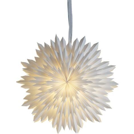 EGLO Weihnachtsstern für innen, Dekostern aus Papier zum Aufhängen ...